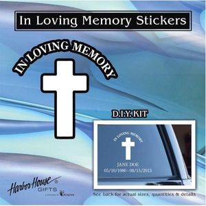 In Loving Memory Cross Window Sticker