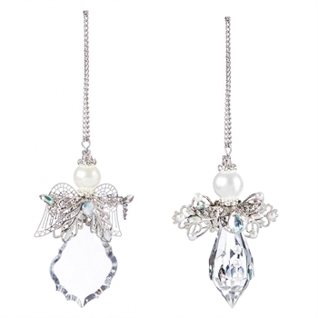 Plastic Angel Ornament, 2 Assorted - Bogard Press