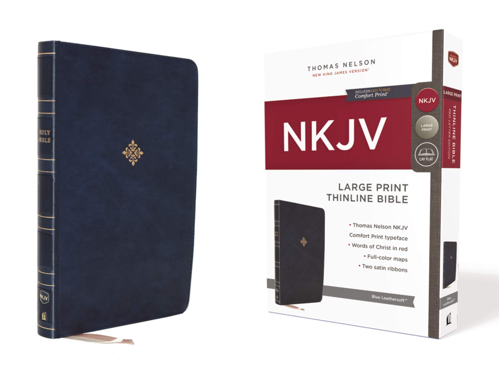 NKJV Thinline Bible Leathersoft, Blue, LP