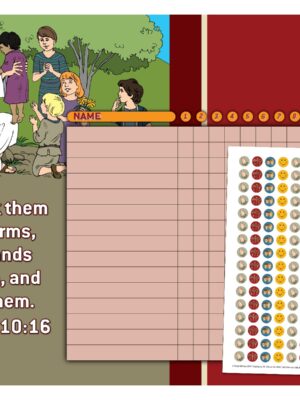 Sunday School Charts | Jesus and the Children Attendance Char
